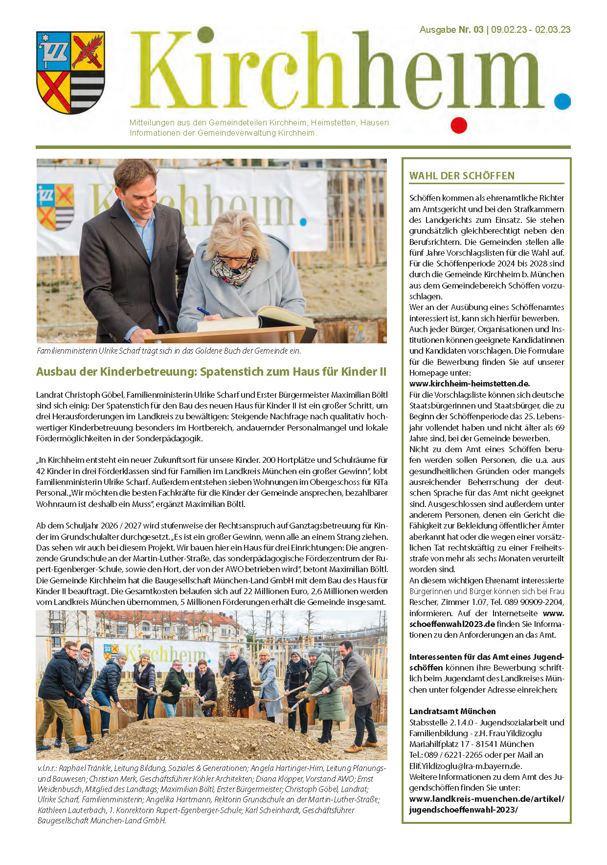 Kirchheimer Mitteilungen - Familiengemeinde Kirchheim b. München